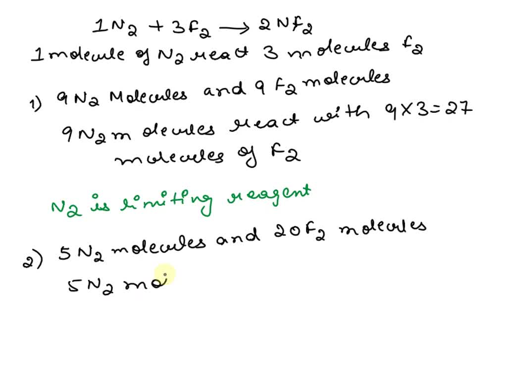 SOLVED: Given the following balanced equation determining the limiting reagent when the ...