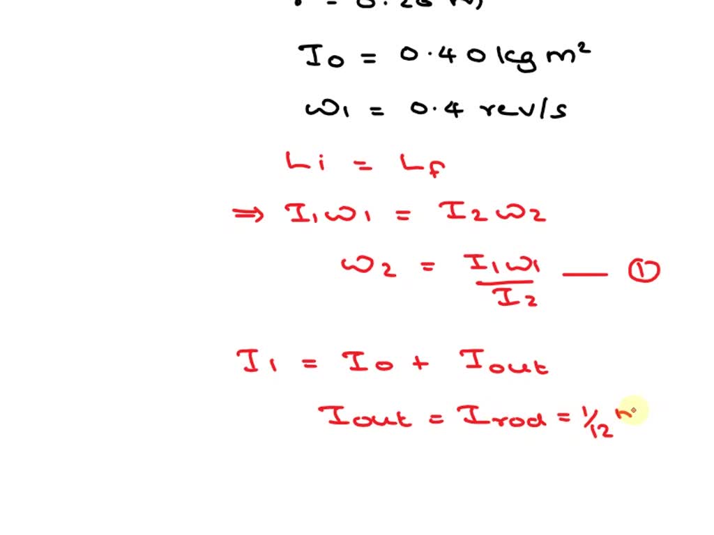 SOLVED: Part A If his original angular speed is 0.40 rev/s what is his final angular speed ...
