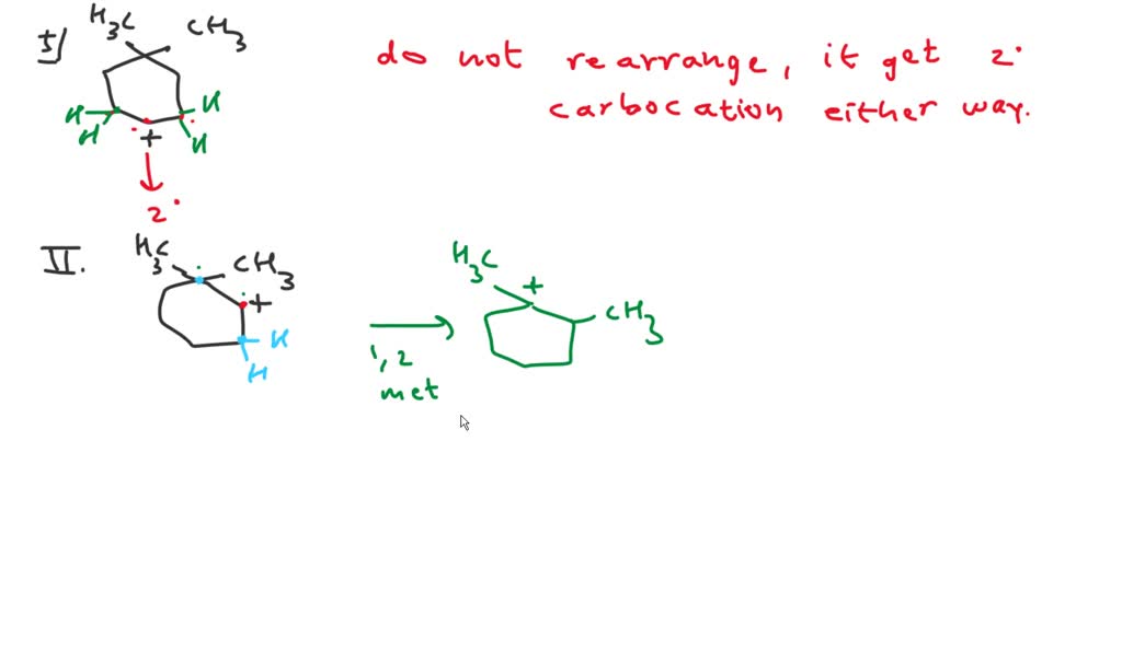 SOLVED: Which of the following carbocations is likely to rearrange ...