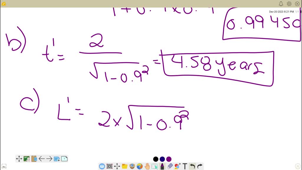 SOLVED: Two rockets in interstellar space, initially separated by a distance of two light years ...