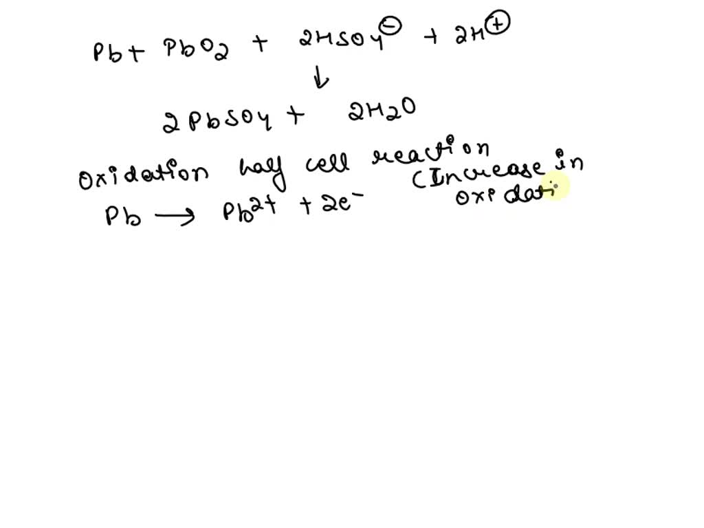 SOLVED: The following reaction occurs in a lead storage battery. How many moles of electrons are ...