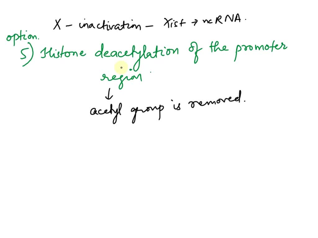 SOLVED: Xist gene is located in a 450 kb region of DNA called the X ...