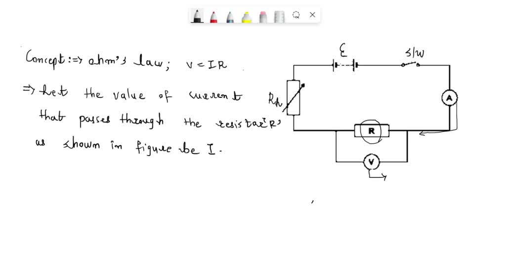 Describe how a student would use the circuit to take the readings ...