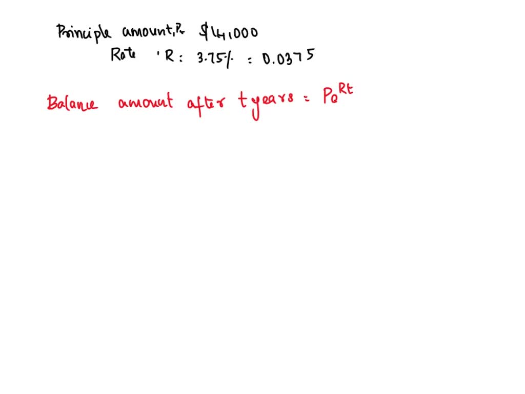 SOLVED: Use the formula for continuous compounding to compute the ...