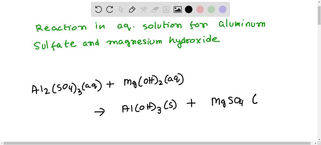 SOLVED: Write the balanced molecular chemical equation for the reaction ...