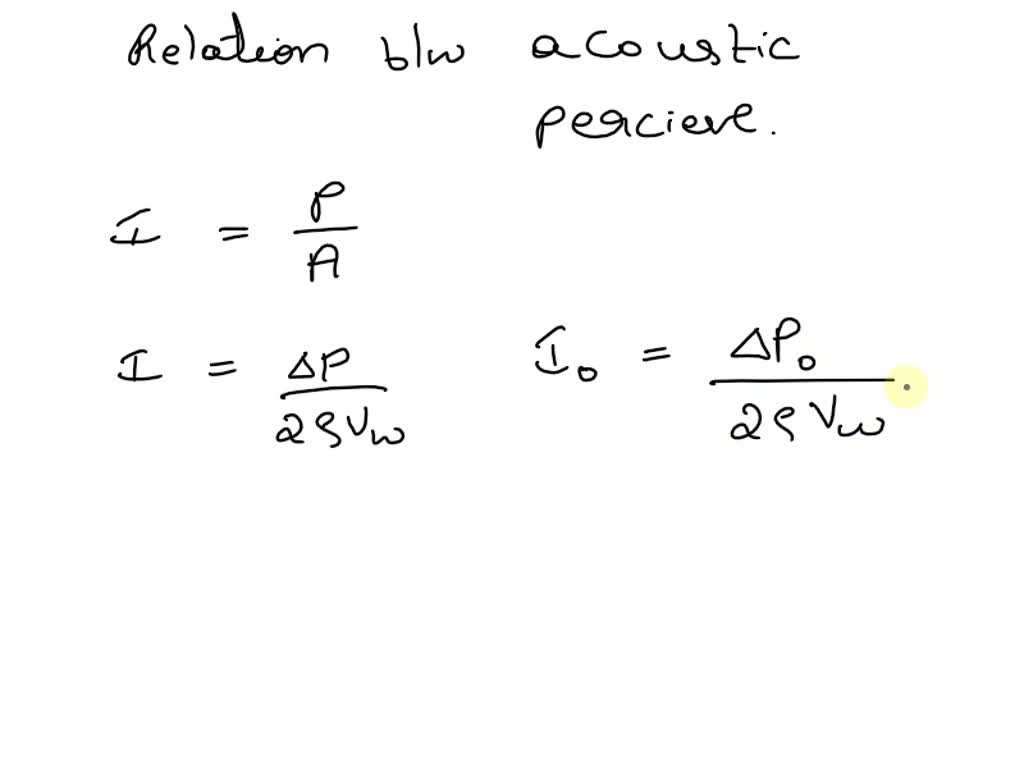 SOLVED: Explain the relationship between acoustic loudness (i.e. in ...