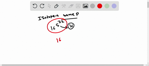 Sulfur s has 16 protons and 16 neutrons possible isotope of...