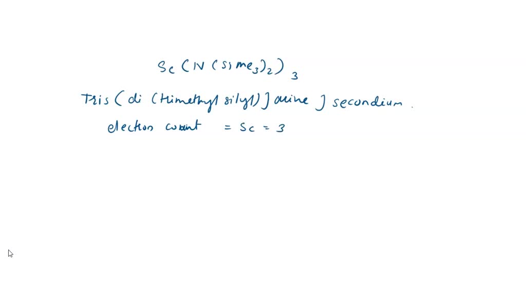 SOLVED: Name the complex, draw out the structures of the following ...