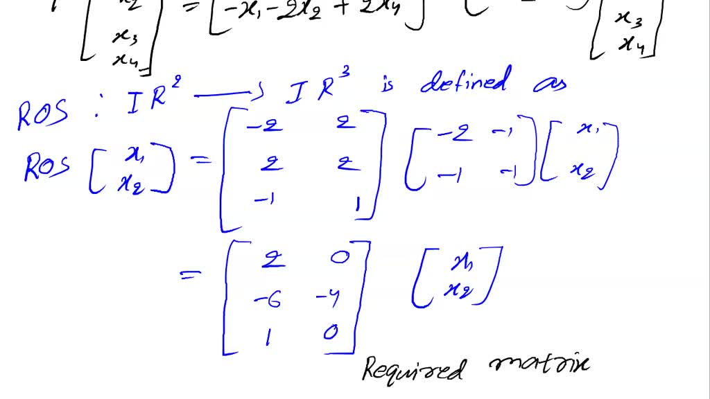 SOLVED:point) Let the linear transformations R_ S and T be defined as ...