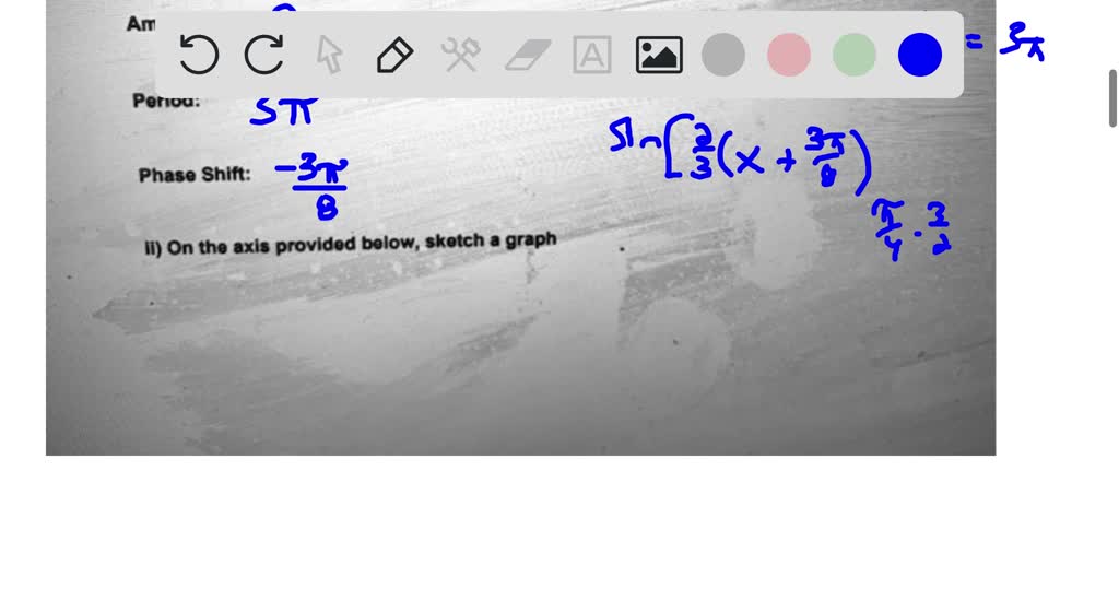 SOLVED: Text: Graphing 11) Write the equation of the trigonometric (either sine or cosine ...