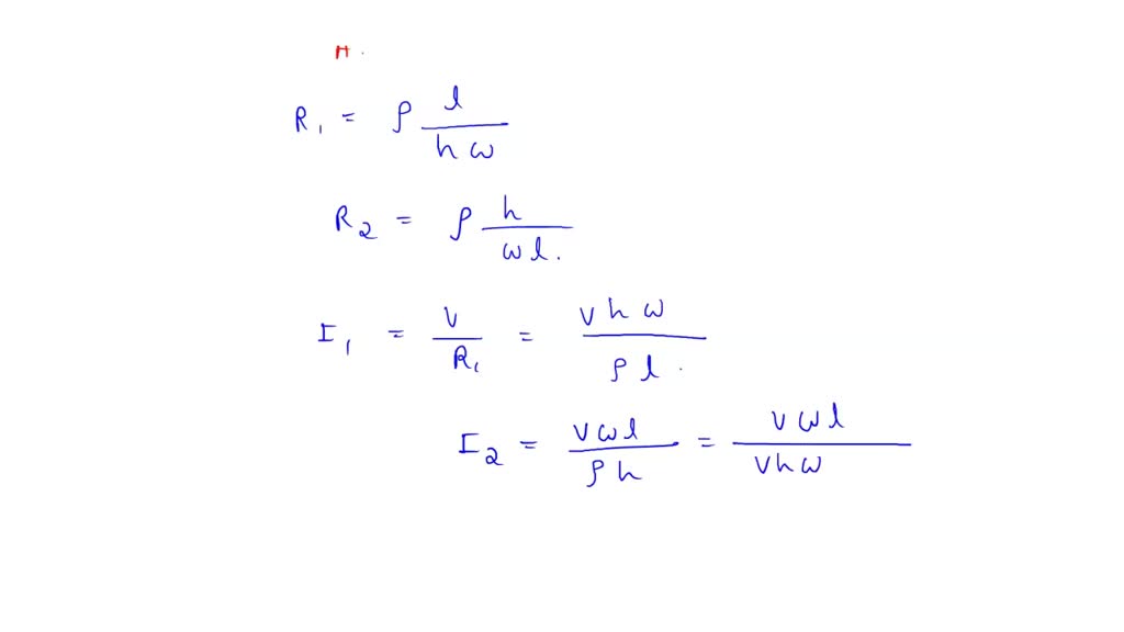 SOLVED: (a) A rectangular block has the dimensions â„“ Ã— w Ã— h. When a battery with a voltage ...
