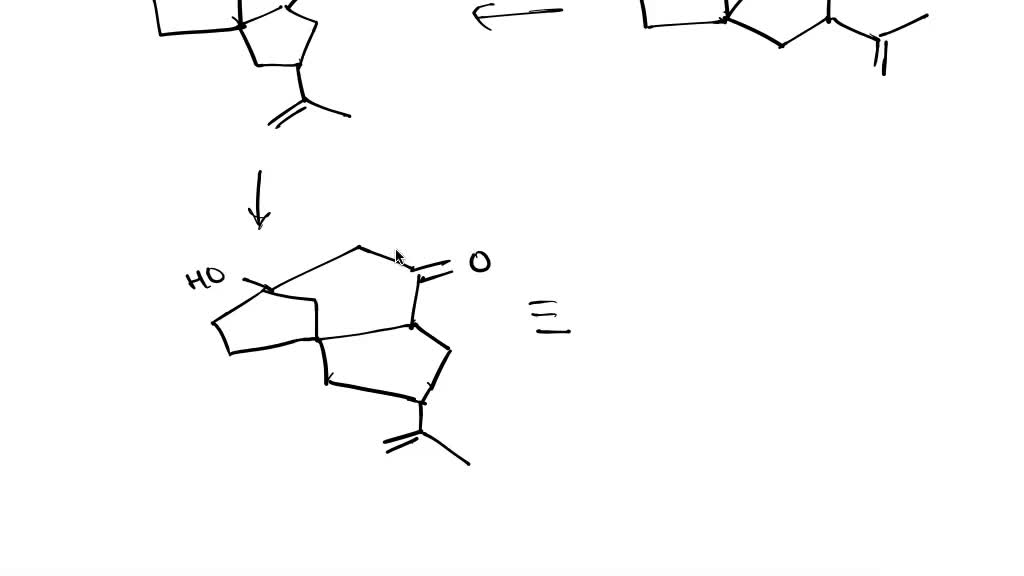 SOLVED: 8) The following reaction involves an intramolecular Michael reaction followed by an ...