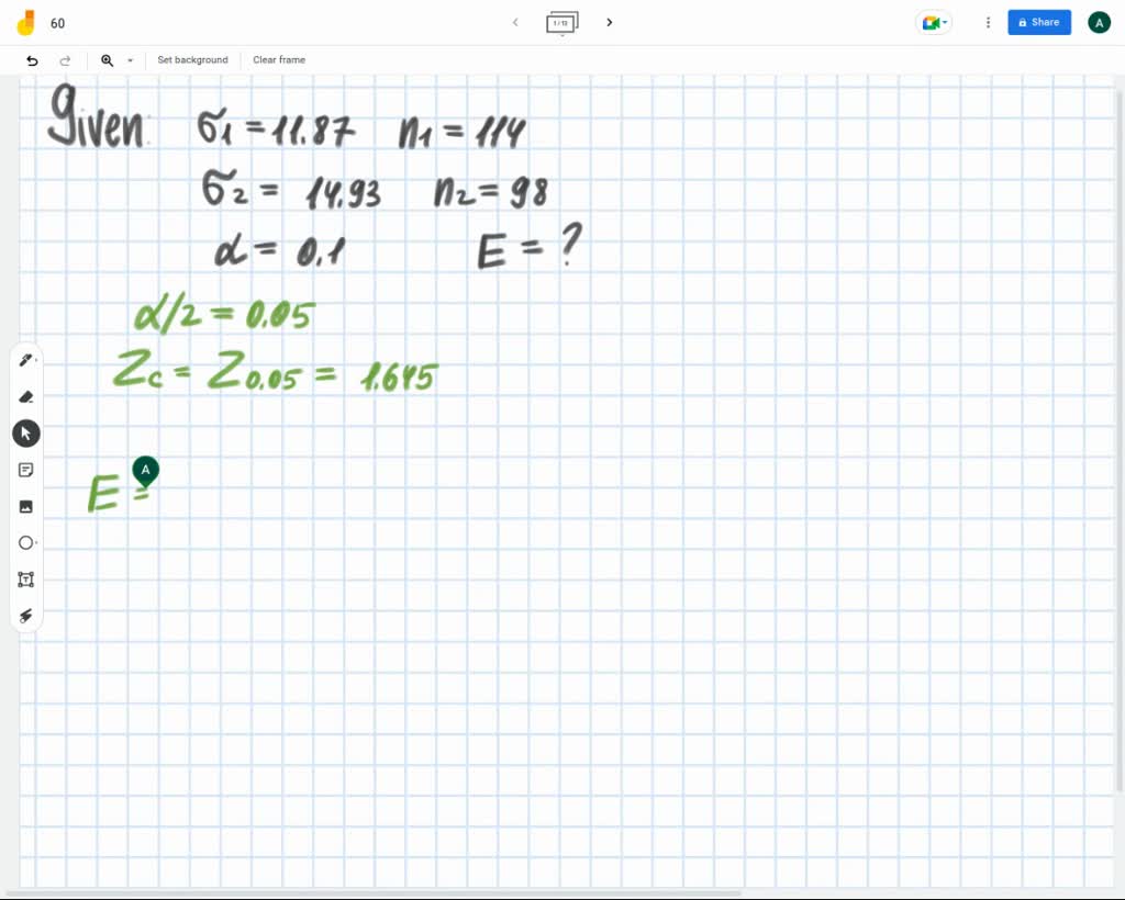 SOLVED: Calculate the margin of error of a confidence interval for the ...