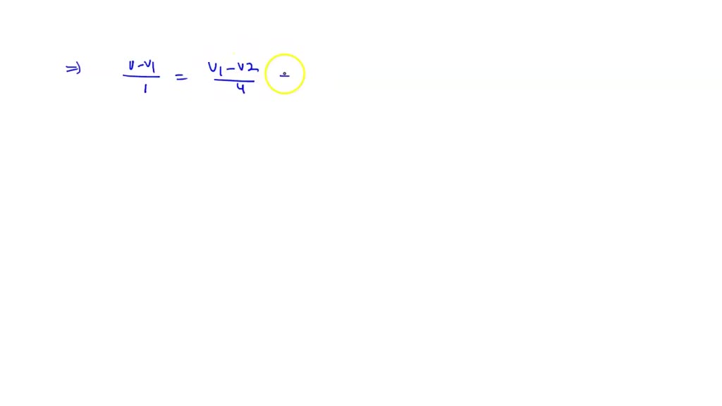 SOLVED: Q4. Using nodal analysis, find the node voltages V1 and V2 in Fig. 4 Marking Scheme: 1 ...