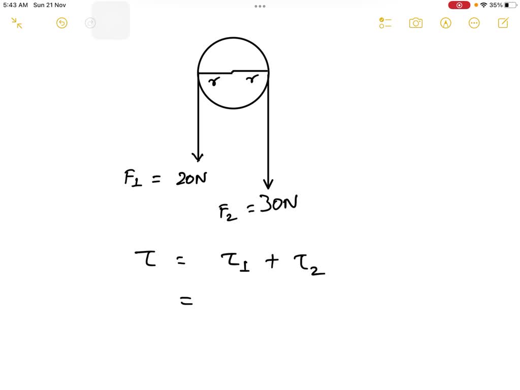 What is the net torque about the axle on the pulley in the figure? If your net torque is ...