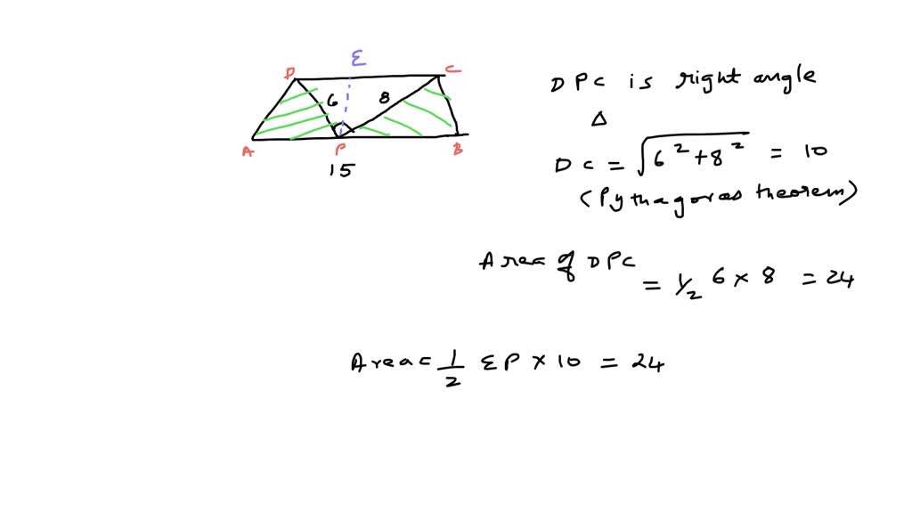 SOLVED: Diagram below shows a trapezium that has been divided into ...