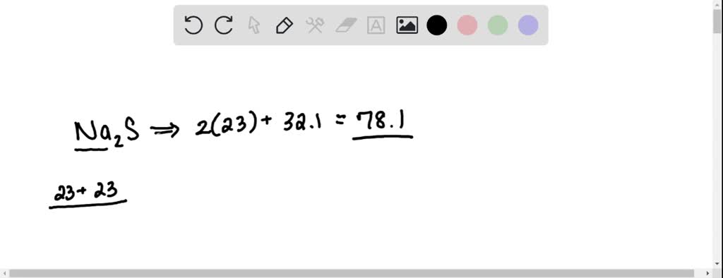 SOLVED: What is the mass percentage of Na in Na2S?