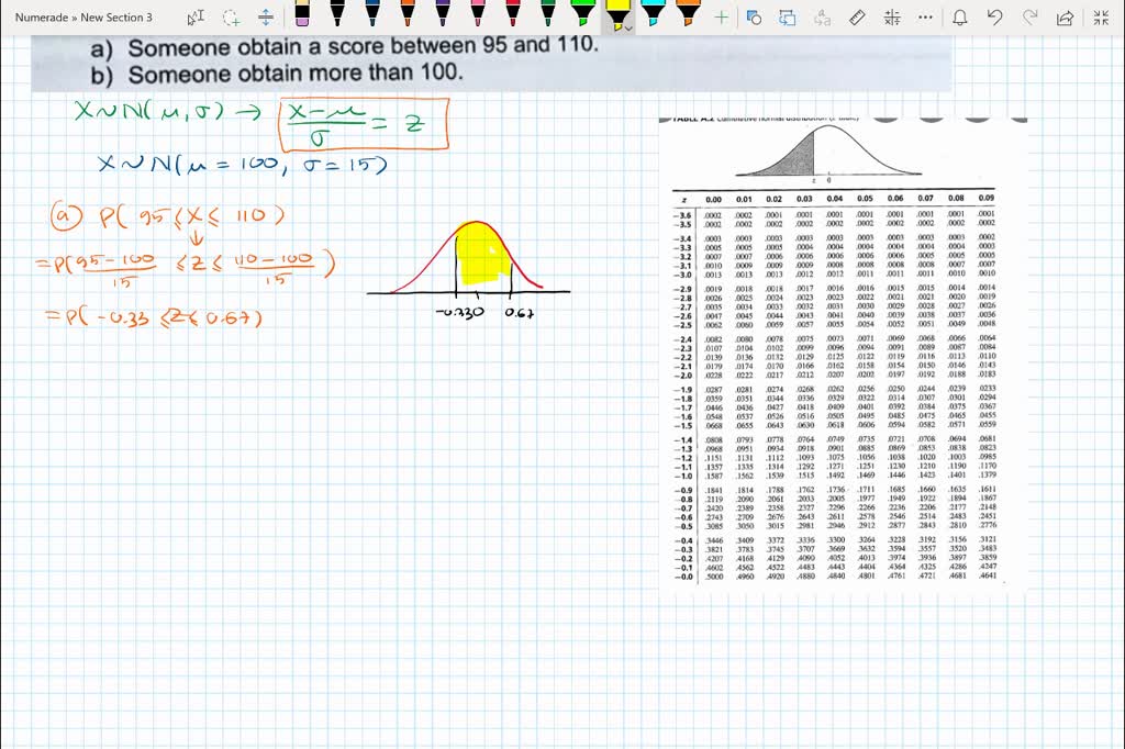 SOLVED: Q1 Several intelligence tests follow a normal distribution with ...