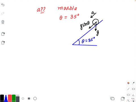 Describe the acceleration of the marble after it leaves the...