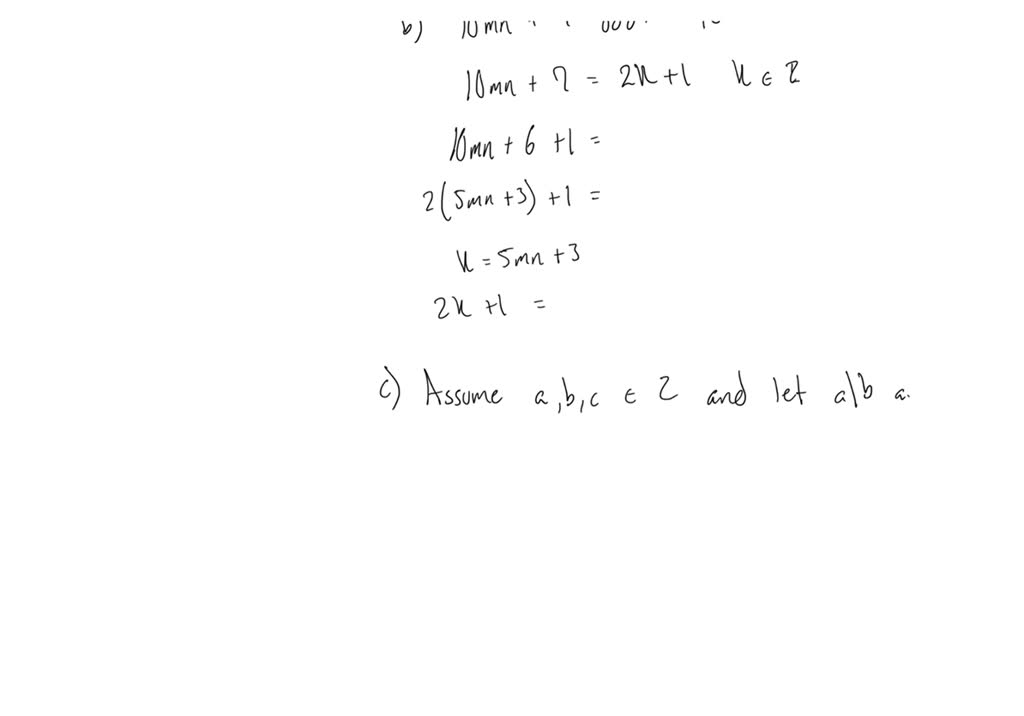SOLVED: a) Assume that m and n are particular integers. - Is (6m + 8n ...