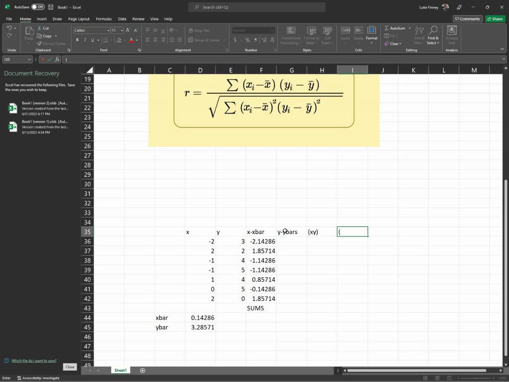 SOLVED: Plot the data points given in Exercises 4-5. Based on the graph, what will be the sign ...
