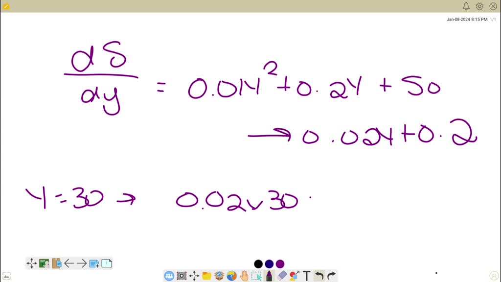 SOLVED: Given saving function S 0.01Y 2 0.2Y 50 calculate the values of ...