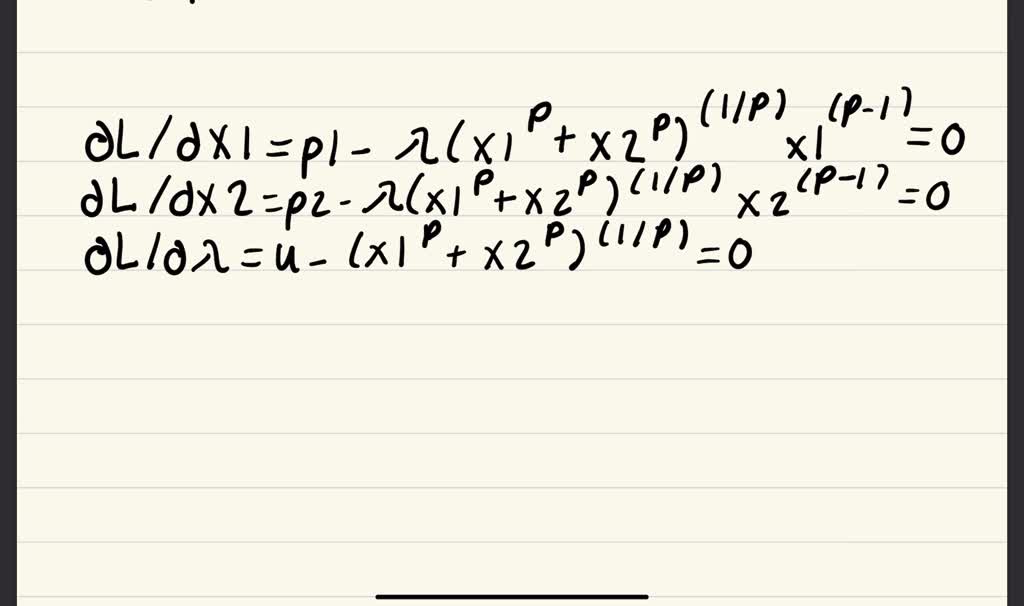 SOLVED: Consider the following CES (constant elasticity of substitution) utility function, where 0