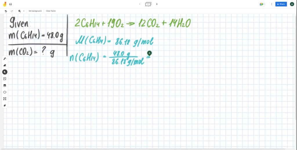 SOLVED: When hexane (C6 H14) is burned in oxygen, the products are ...