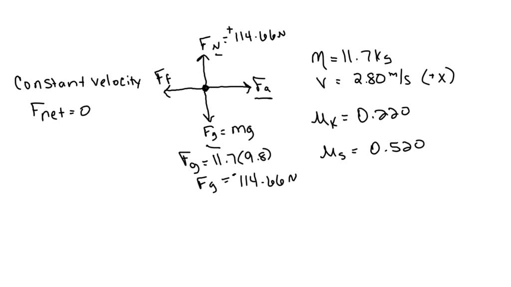SOLVED: A stockroom worker pushes a box with mass 11.7 kg on a ...