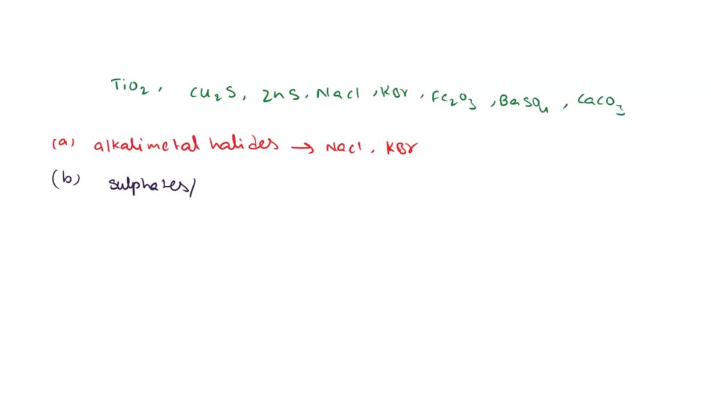 SOLVED: Select all the compounds below that are alkali metal halides ...