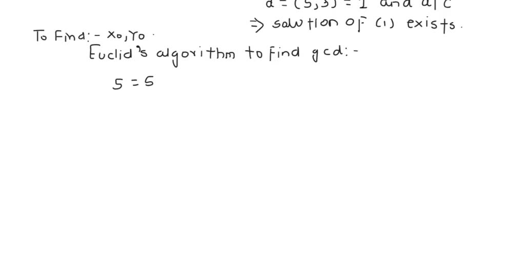 SOLVED: Solve the diophantine equation x-4y=45 and give the general ...
