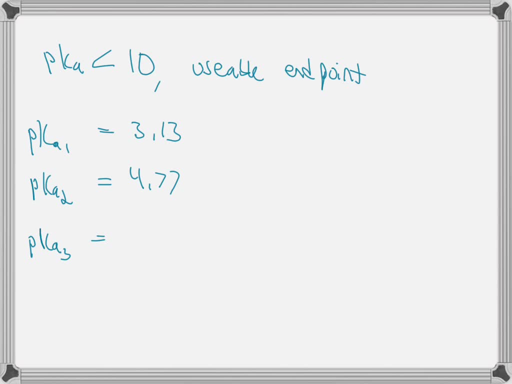 SOLVED: The dissociation constants for citric acid are 7.4E-4, 1.7E-5 ...