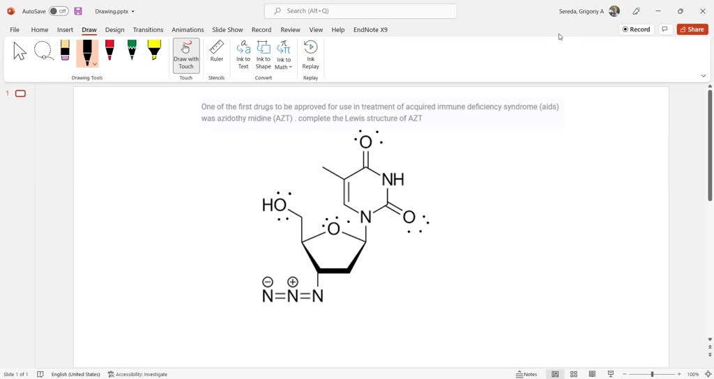 SOLVED: One of the first drugs to be approved for use in treatment of ...