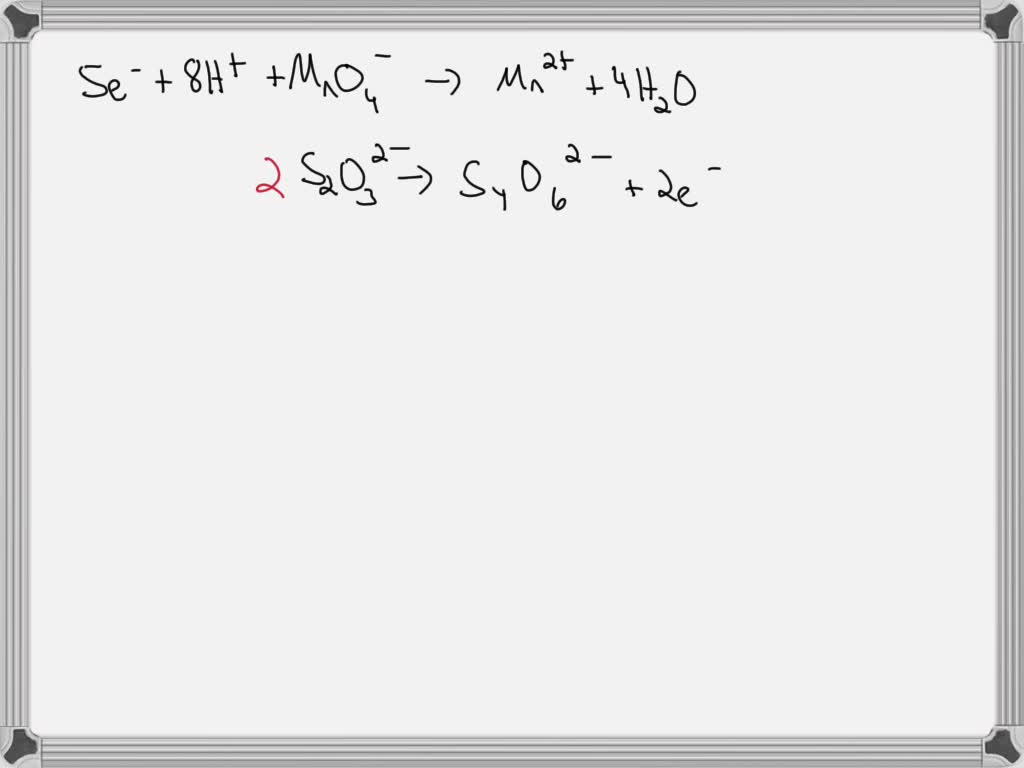 SOLVED: Complete and balance the following redox reaction in basic ...