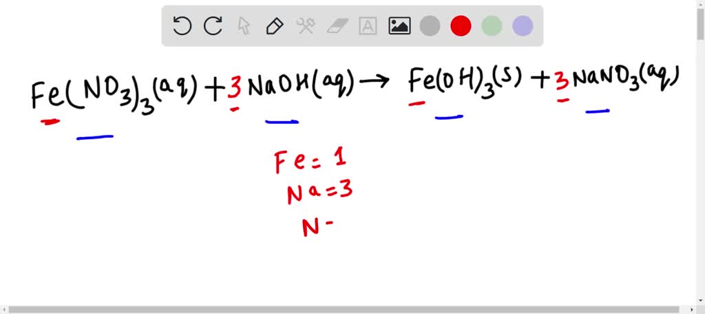 SOLVED: Write the products of these double-replacement reaction. Then balance each equation. a ...