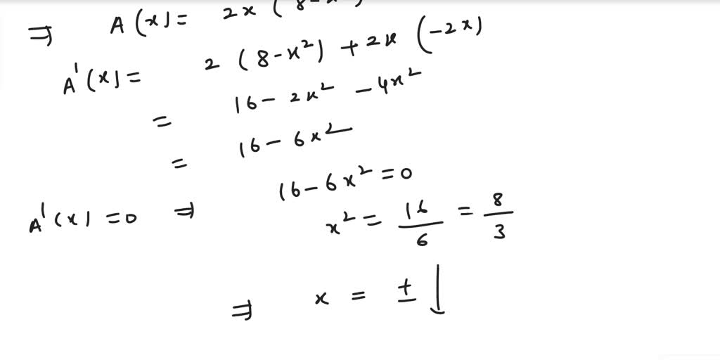 SOLVED: 7 A rectangle is inscribed with its base 0n the X-axis and its upper COrners O the ...