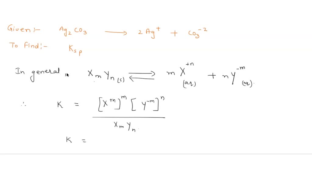 SOLVED: Help please! Give the Dissociation Reaction and expression for ...