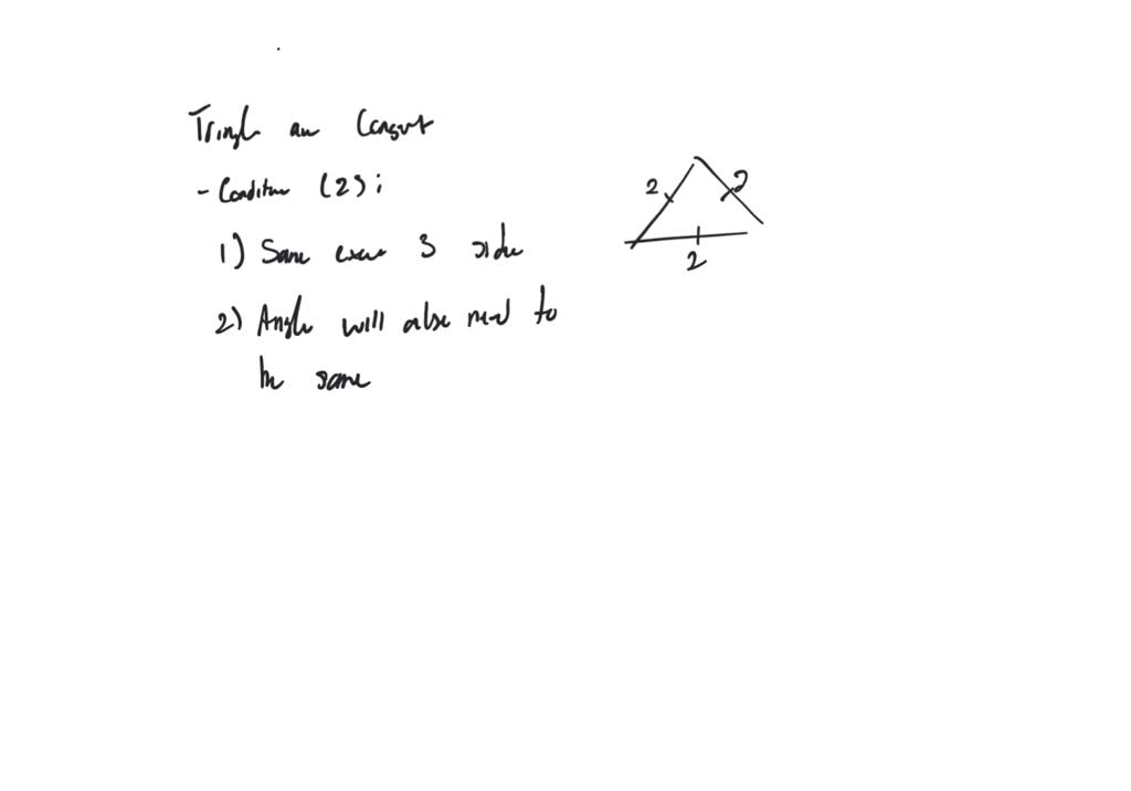 SOLVED: Are these triangles congruent? If so, use a flowchart to show ...