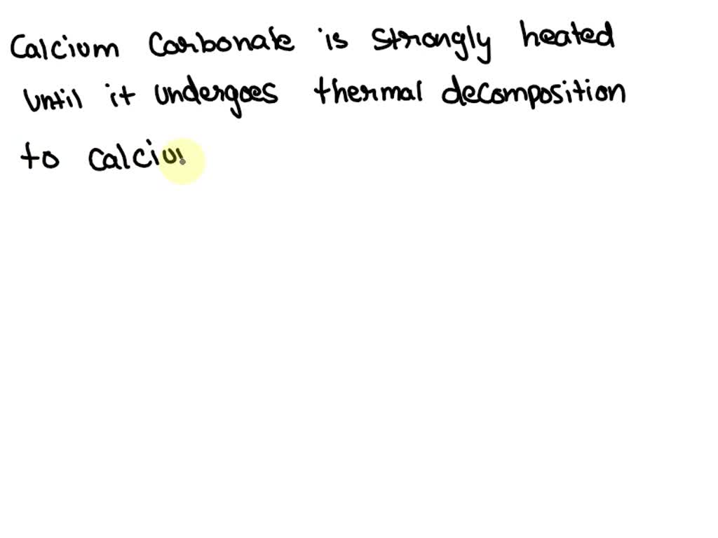 SOLVED: which method is used to separate calcium carbonate from cloudy ...