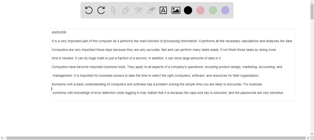 SOLVED: Explain versatility as capability of a computer system.