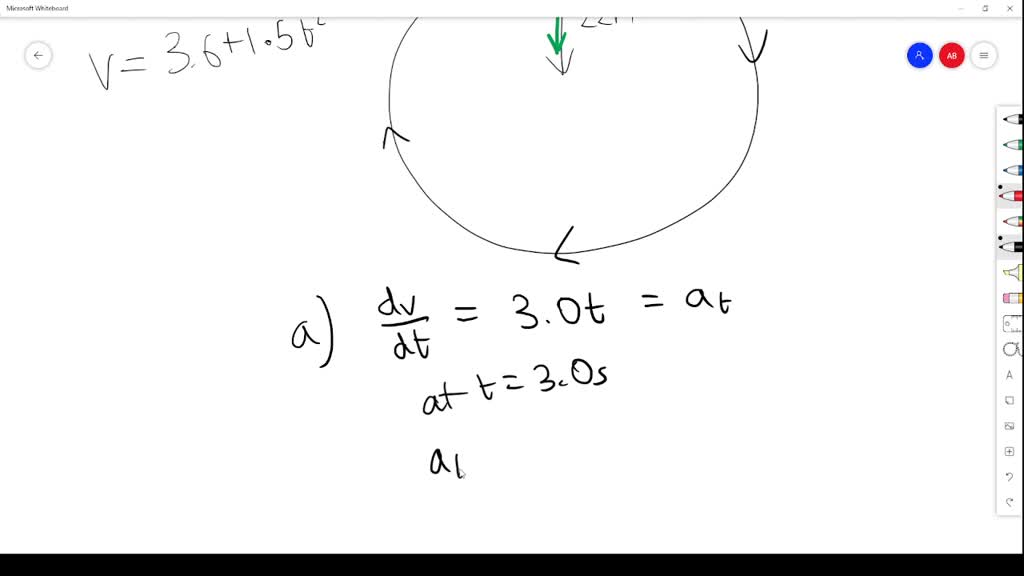 SOLVED: (II) An object moves in a circle of radius 22 m with its speed given by v=3.6+1.5 t^2 ...