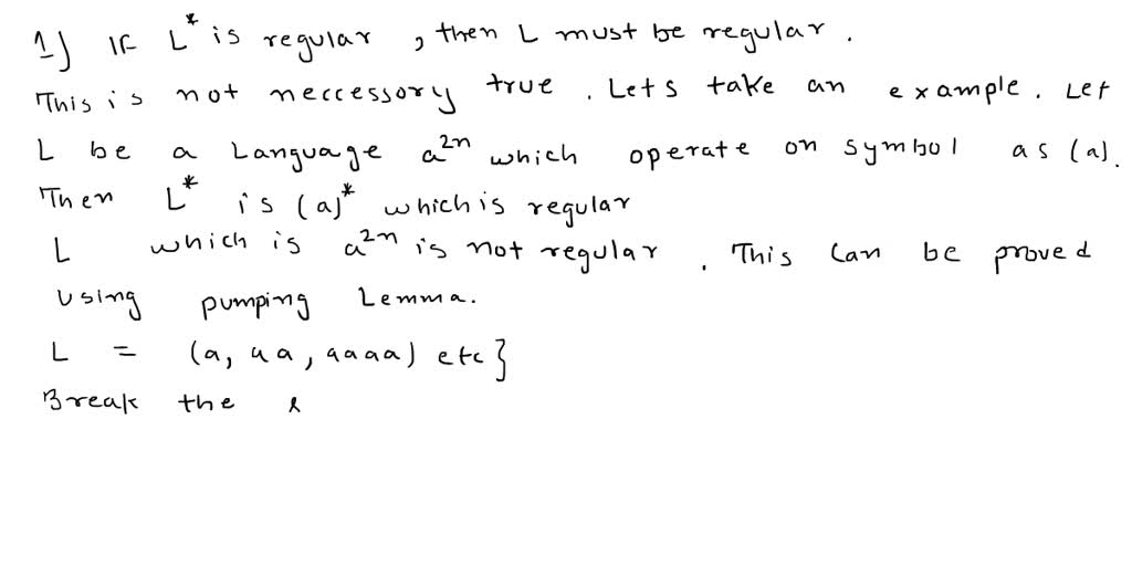 SOLVED: a) Prove that if languages A and B over the alphabet = 0,1 are regular, then so is the ...