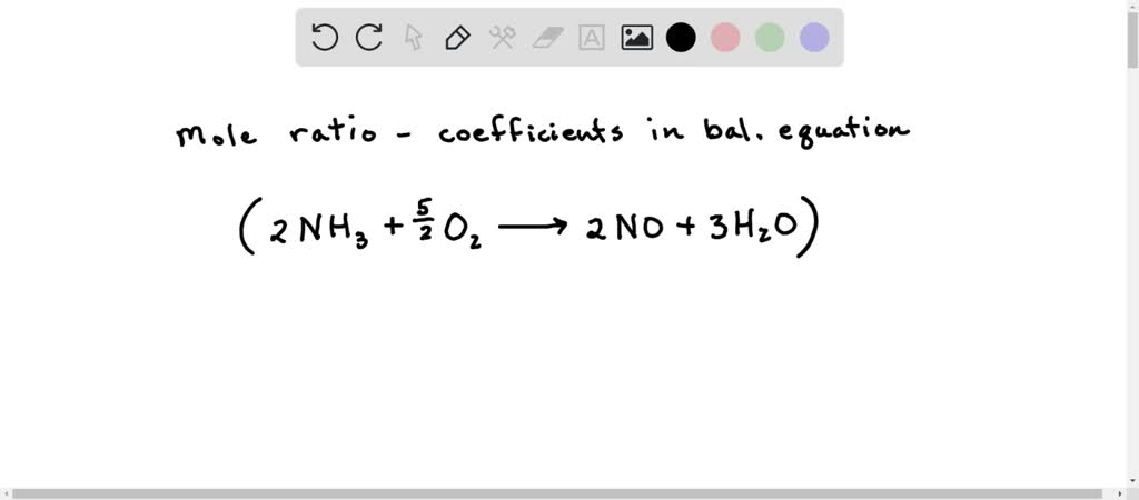 SOLVED: Text: Gaseous ammonia chemically reacts with oxygen (O2) gas to produce nitrogen ...