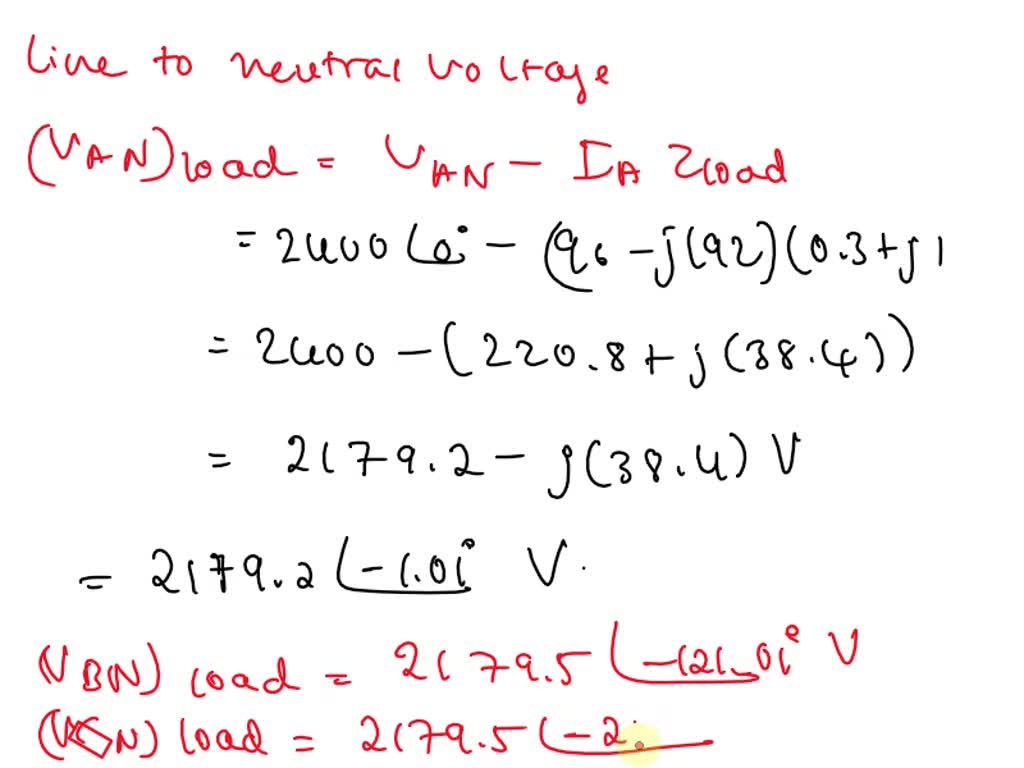 A balanced three-phase load is connected to a 4.16-kV, three-phase ...
