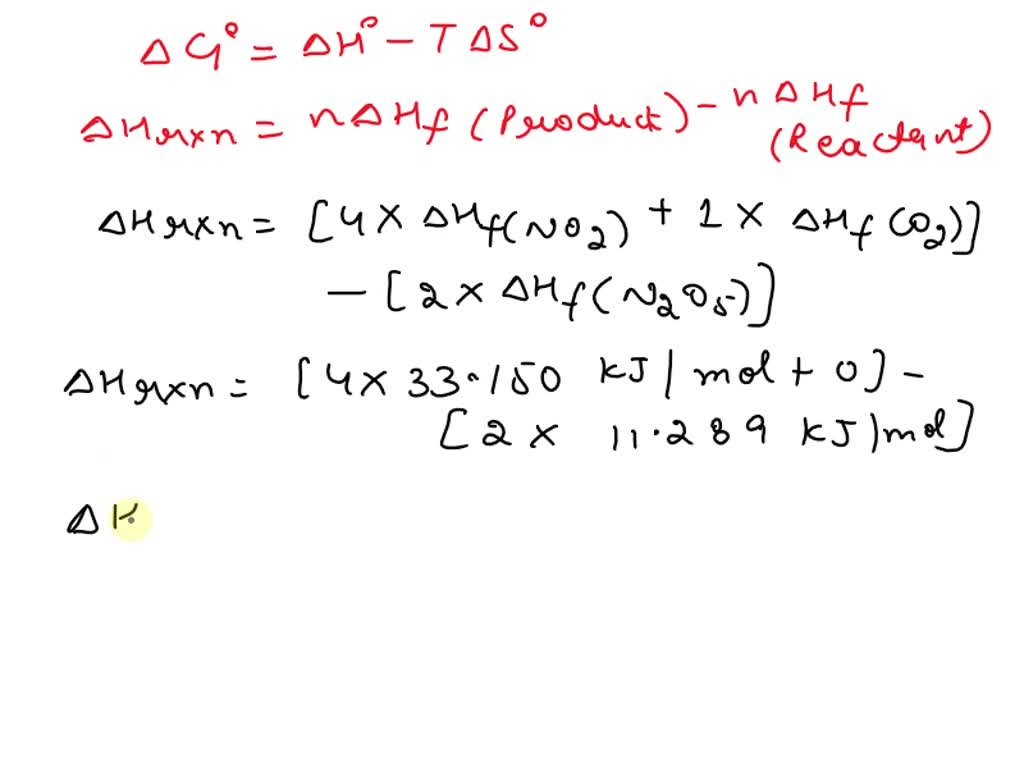 SOLVED: Consider the reaction: 2N2O5(g) â†’ 4NO2(g) + O2(g) at 25Â°C ...