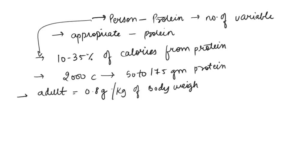SOLVED: Calculate your RDA for protein in grams per day using ...