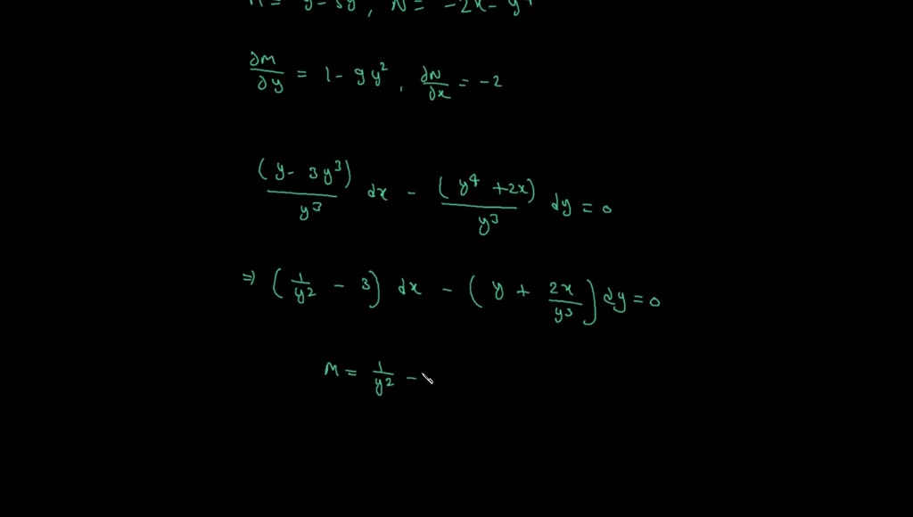 SOLVED: point) Consider the differential equation y - 3y = (y + 2x) y ...