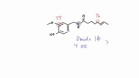 1. The capsicum molecule is shown below, and one tetrahedral center has ...