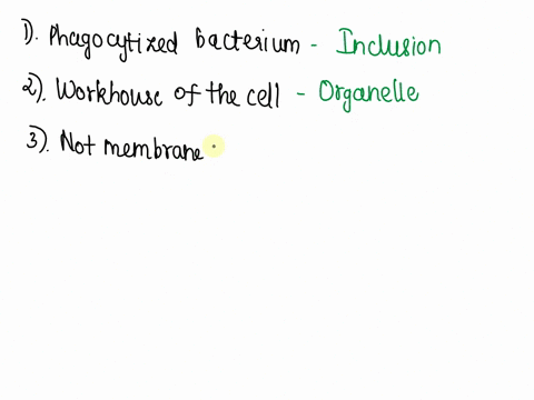 Classifying organelles and inclusions by the descriptions of...