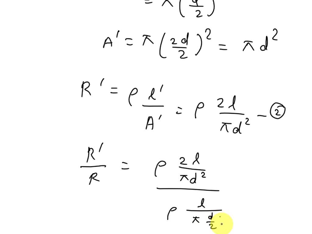 SOLVED: 5) If the length and diameter of a wire of circular unchanged ...